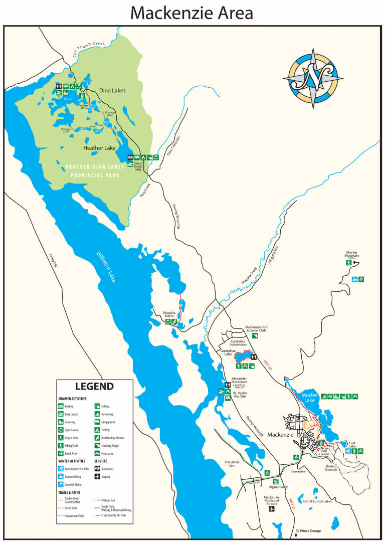 Getting Here & Maps - Mackenzie, BC