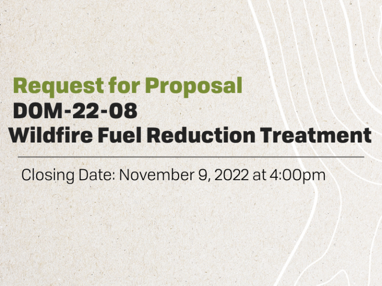 RFP - Wildfire Fuel Reduction Treatment - District of Mackenzie