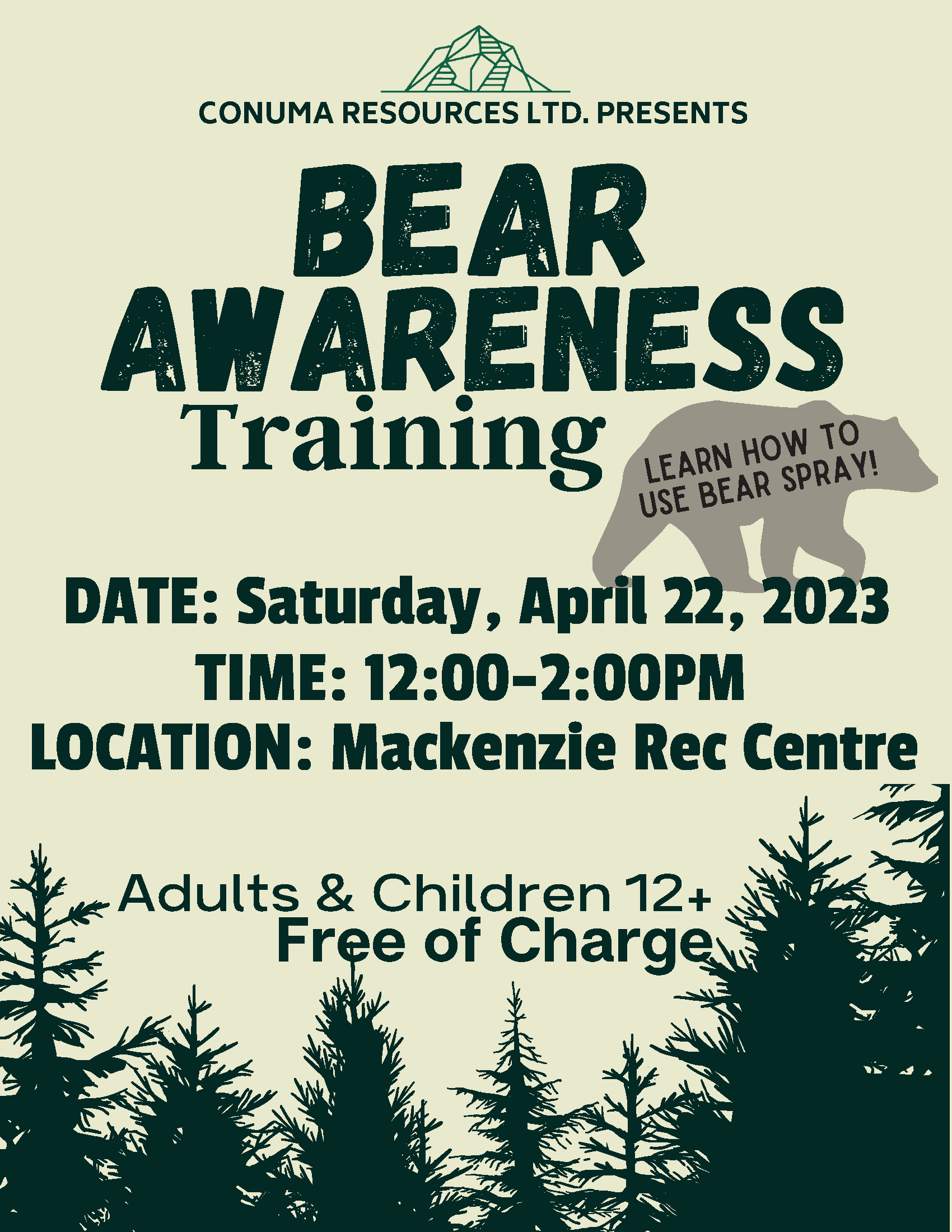 Bear Awareness Training - April 22, 2023 - District of Mackenzie