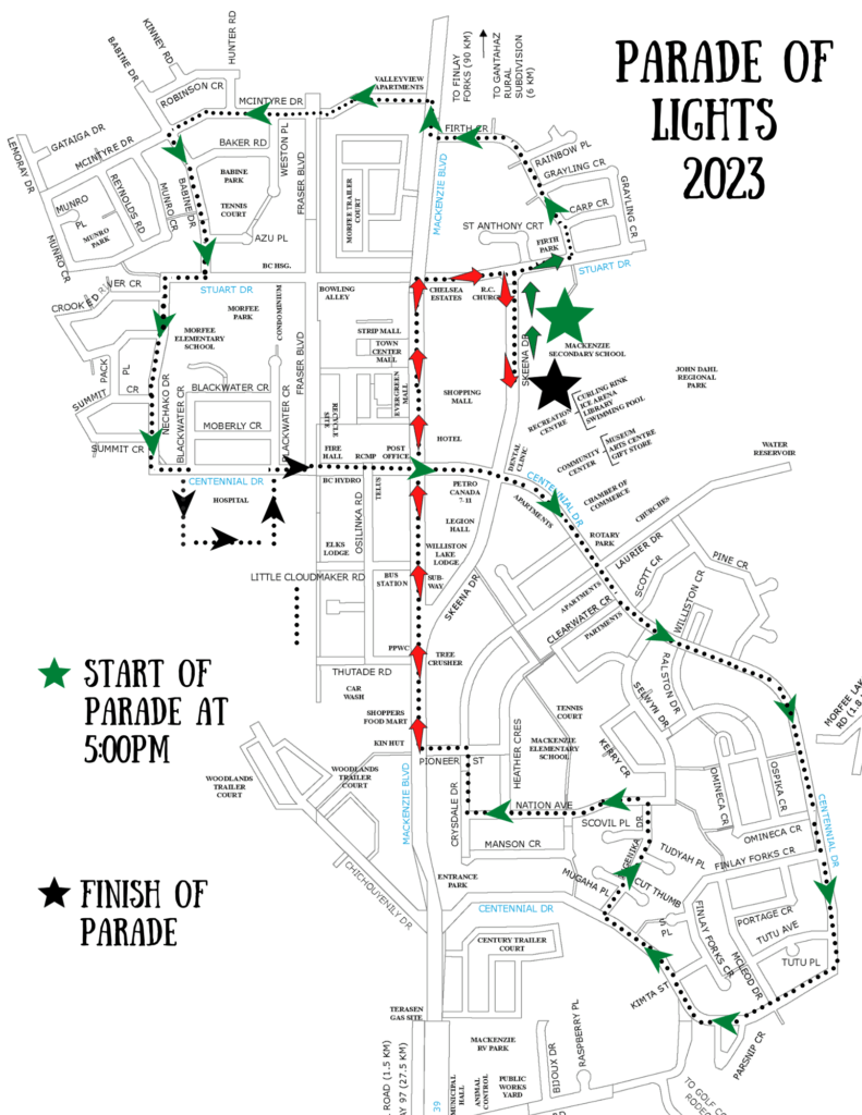 2023 District of Mackenzie Holiday Parade - District of Mackenzie