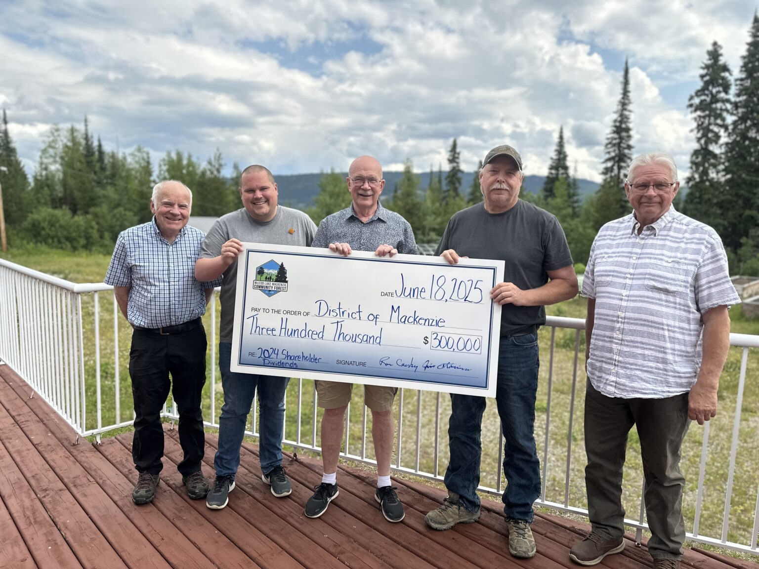 Thank-you McLeod Lake Mackenzie Community Forest - District of Mackenzie