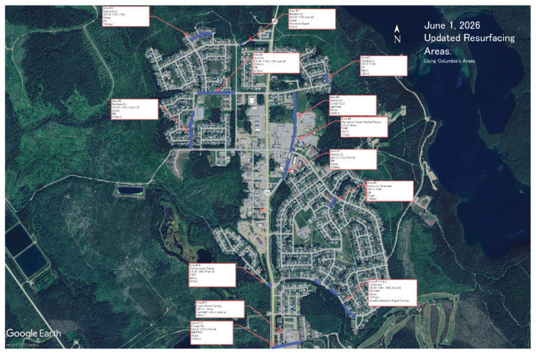 Paving plan 2026 - District of Mackenzie